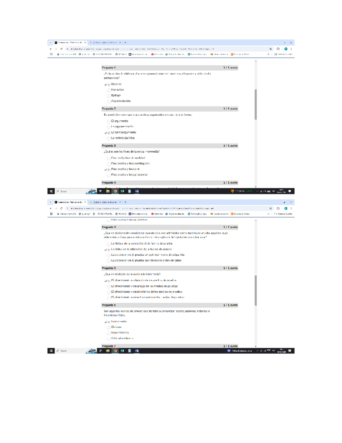 Parcial 2 tecnicas de litigacion - Cuestionarios Técnicas de Liti G objeto de audien Citar con ...