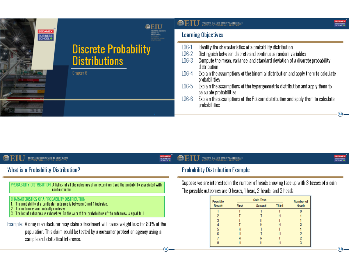 Chapter 6 - N S DKJNSKJND - Discrete Probability Distributions Chapter ...