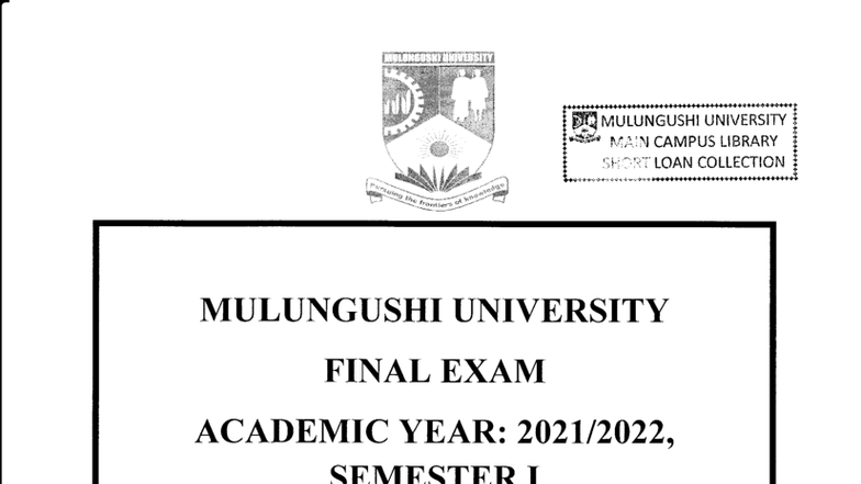 MMK 911 Final Exam Past Paper - December 2021 - Studocu