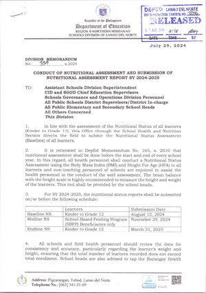 Administrative OF THE National Career Assessment Examination (NCAE) IN ...