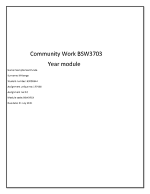 BSW3705 group work proposal - INTEGRATED SOCIAL WORK PRACTICE Name of ...