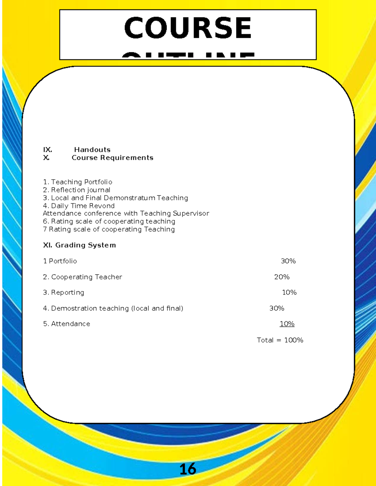 EDUC 2024: Teaching Portfolio & Reflection Journal Guidelines - Studocu