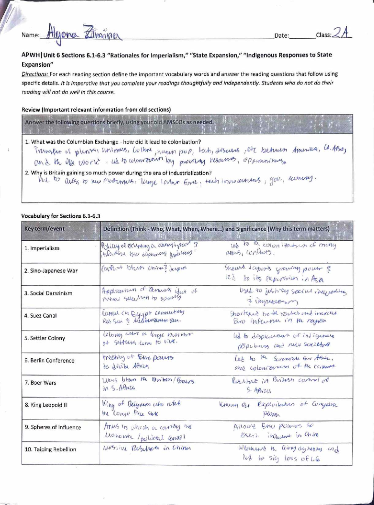 Unit 6 Study Guide: Key Concepts and Vocabulary for APWH I - Studocu