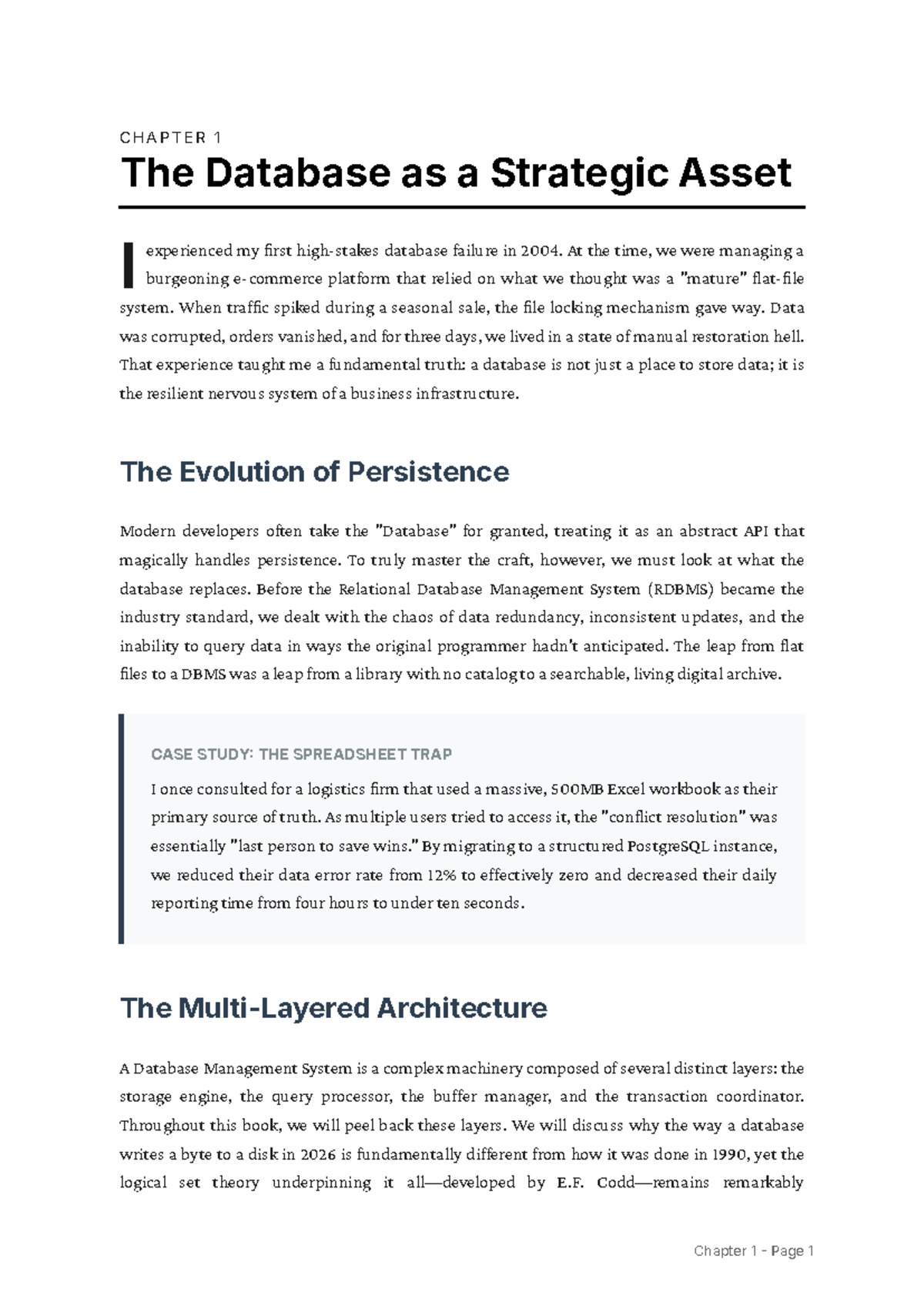CHAPTER 1: The Database as a Strategic Asset - Insights & Evolution ...