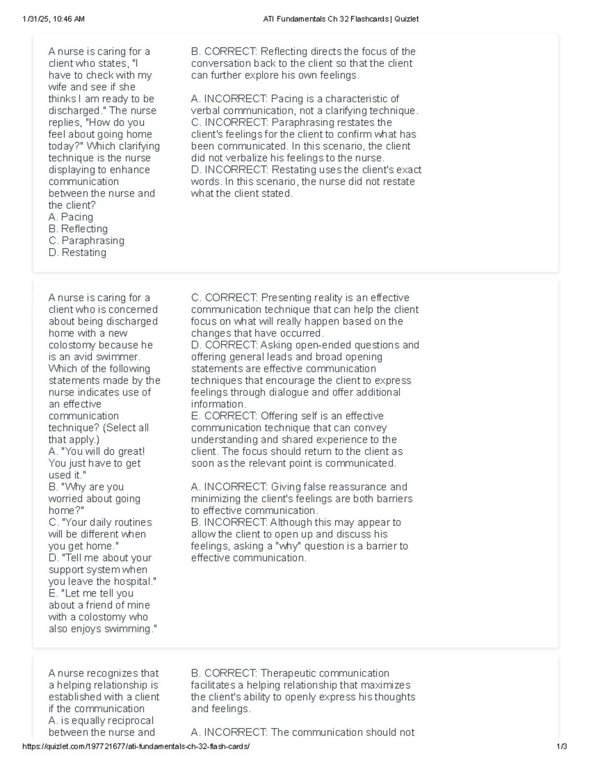 ATI NUR 202 Nursing Process Overview Flashcards Quizlet - Studocu