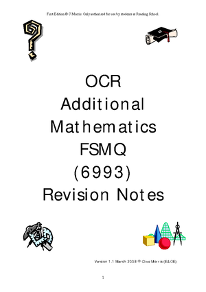 Unit 1 Pure Math SBA Cover Sheet - mathematics - NAME CANDIDATE NUMBER ...