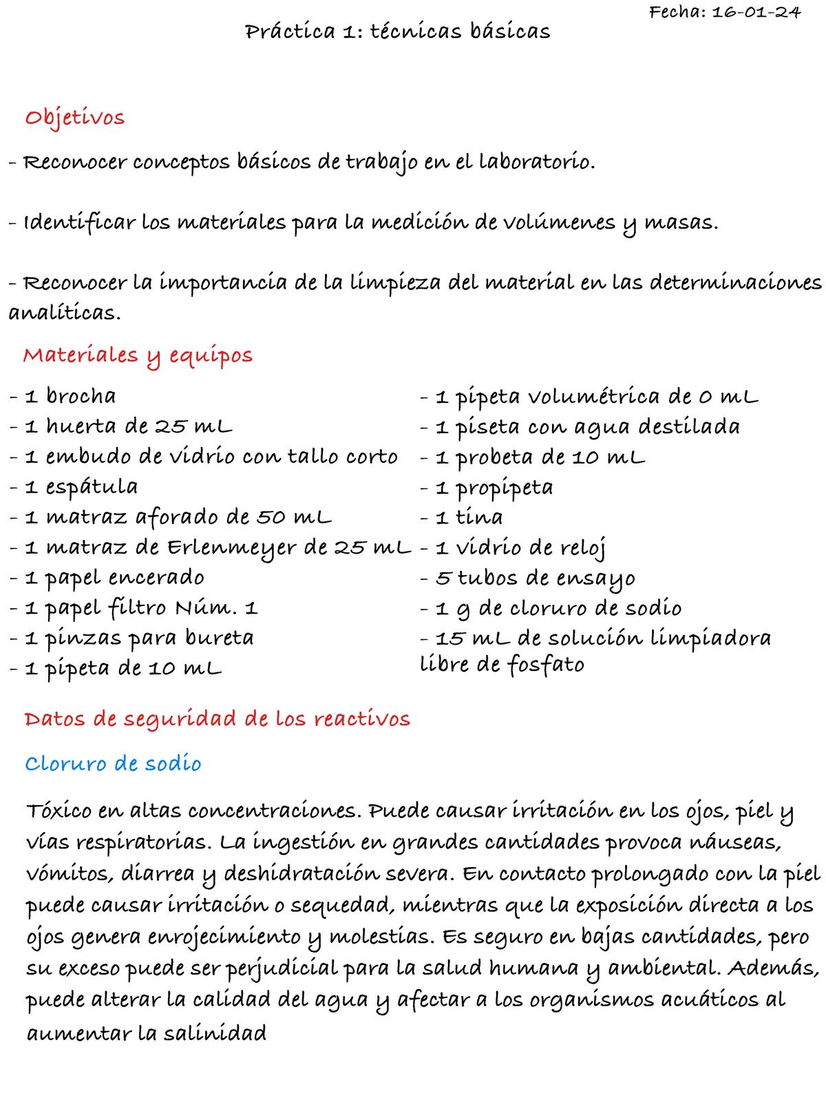 Ejemplo bitacora de laboratorio - Folio 001 Fecha: 03-02- Práctica 1 ...
