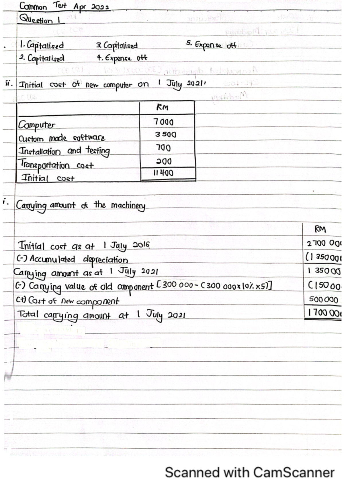 Common Test Answers and Solutions Analysis - Studocu