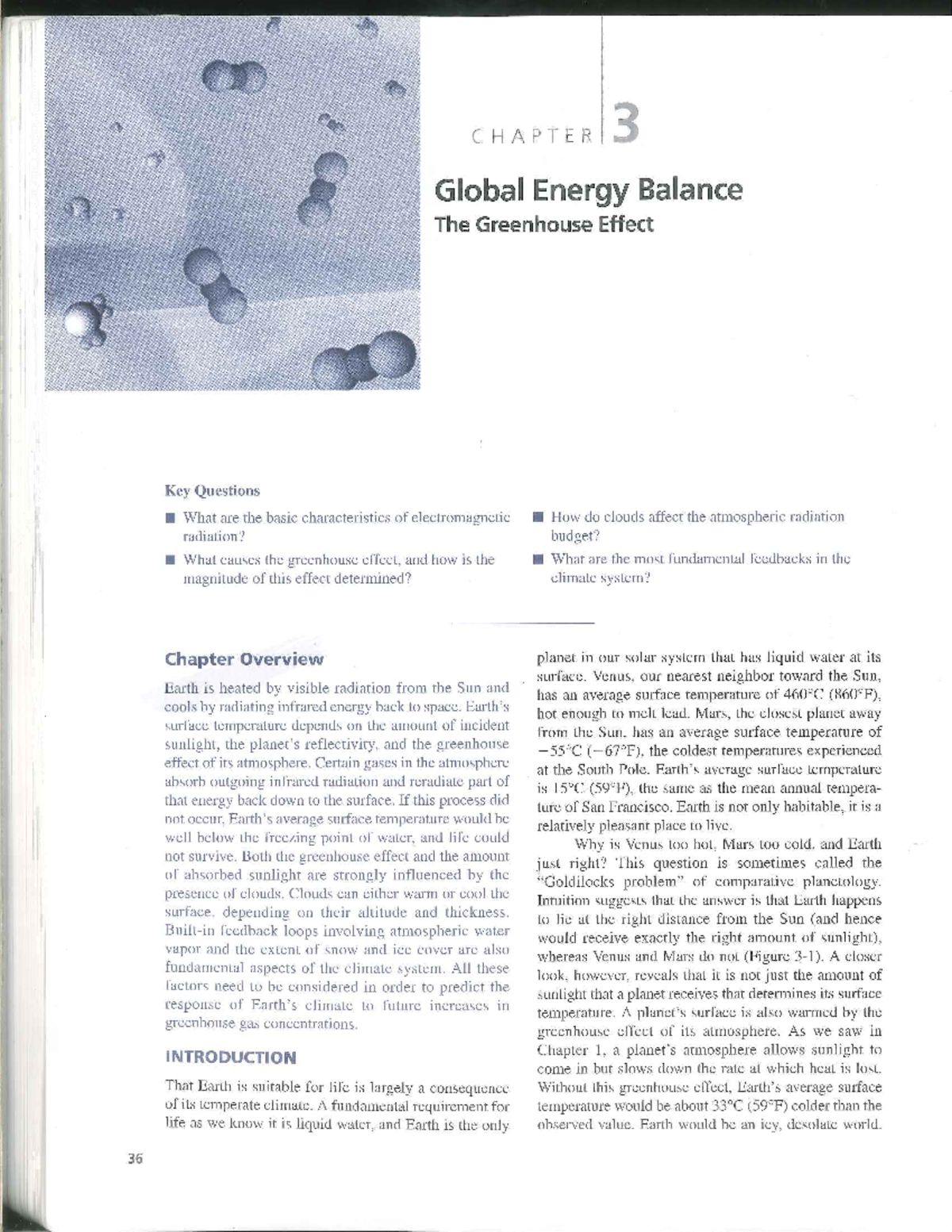 Lee R. Kump - The Earth System Chapter 3: Global Energy Balance ...
