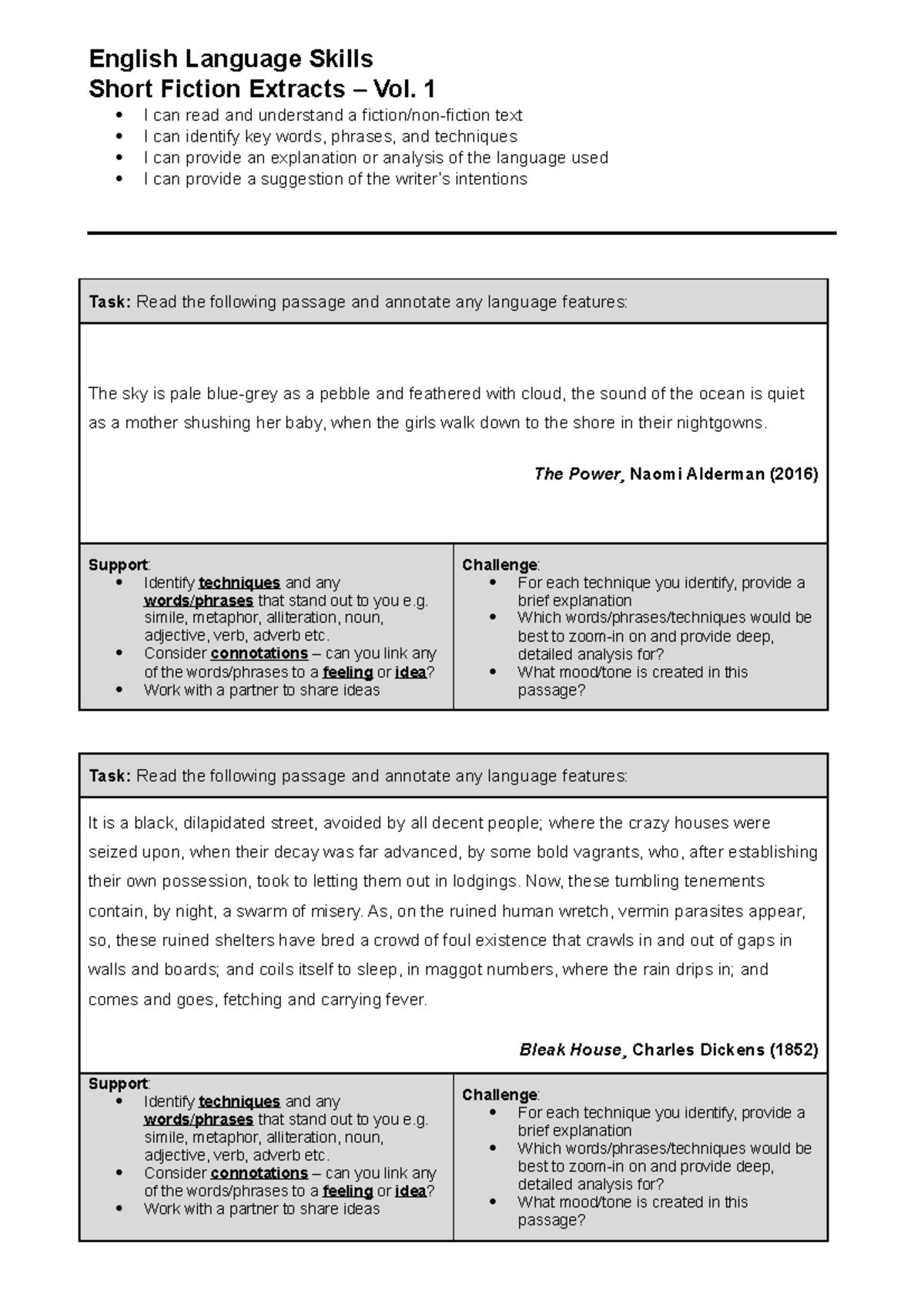 Language Paper 1: Exam Insights and Language Feature Annotations - Studocu