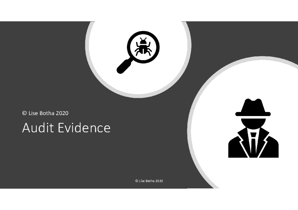 Audit Evidence Overview for Internal Auditing (IA) Engagements - Studocu