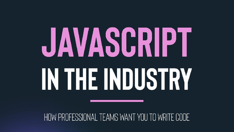 JavaScript in the Industry: Functional vs. Imperative Styles - Studocu