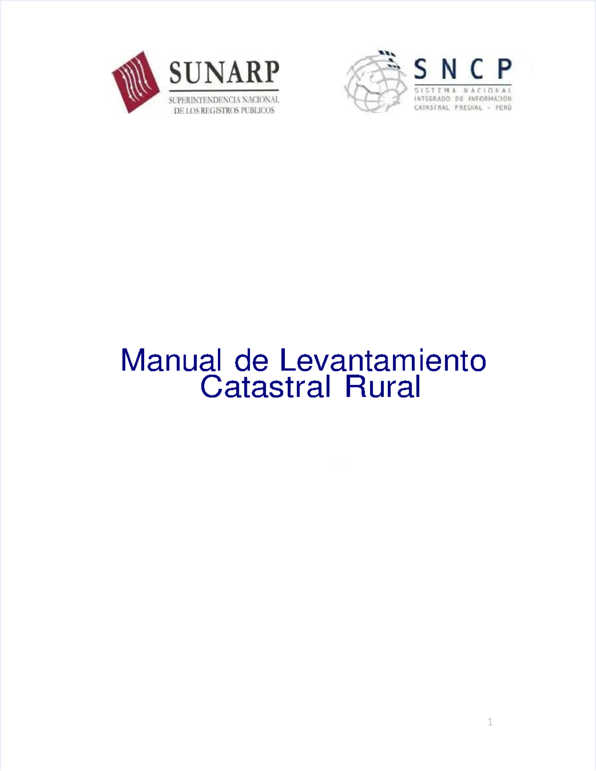 Manual de Levantamiento Catastral Rural - SNCP - PDF Guide - Studocu