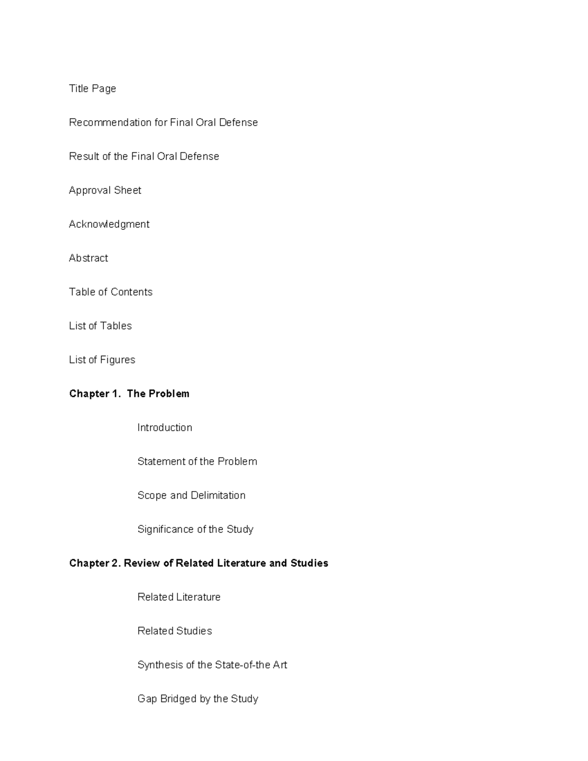 Research-PART: Final Oral Defense Title Page & Approval Sheet - Studocu