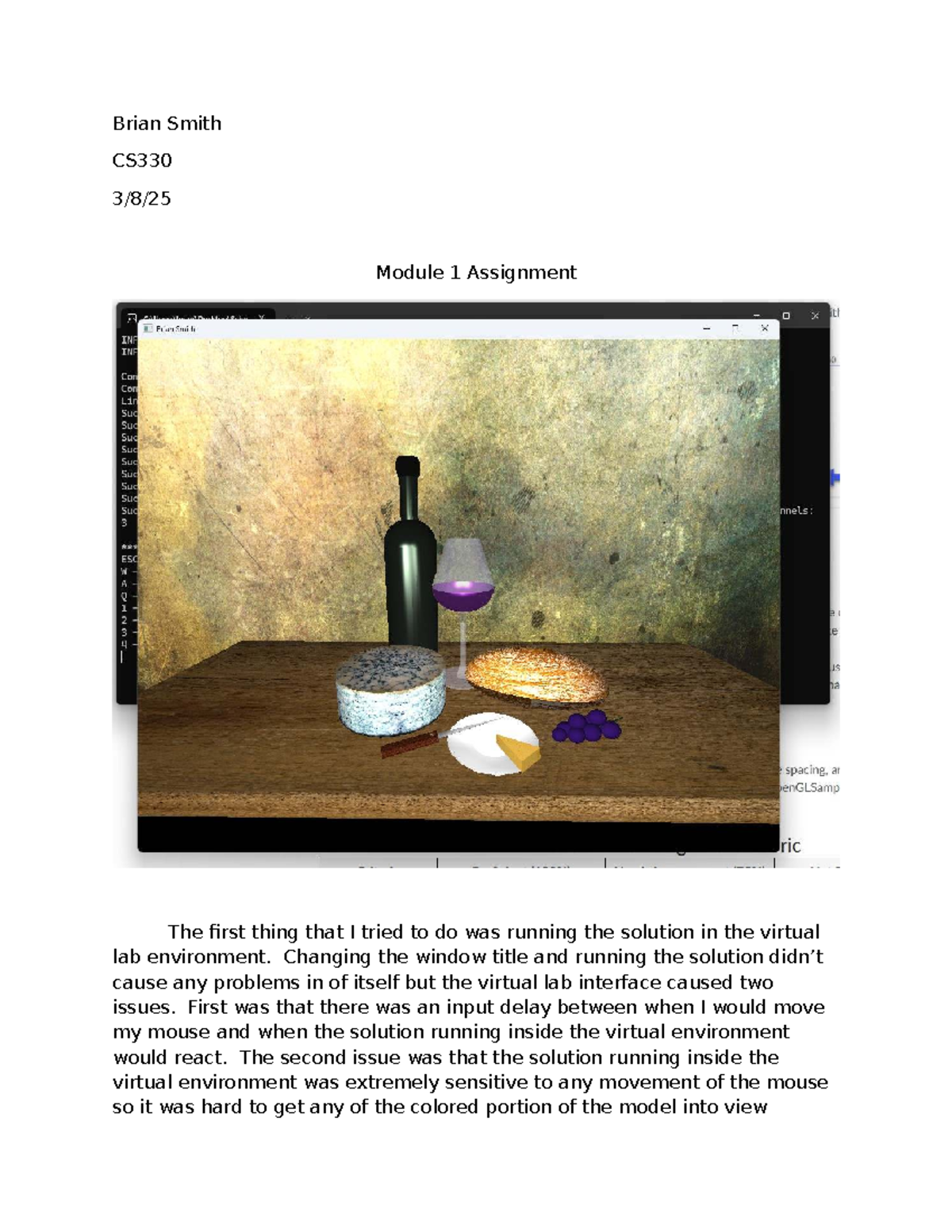 CS330 Module 1 Assignment: Virtual Lab Issues and Solutions - Studocu
