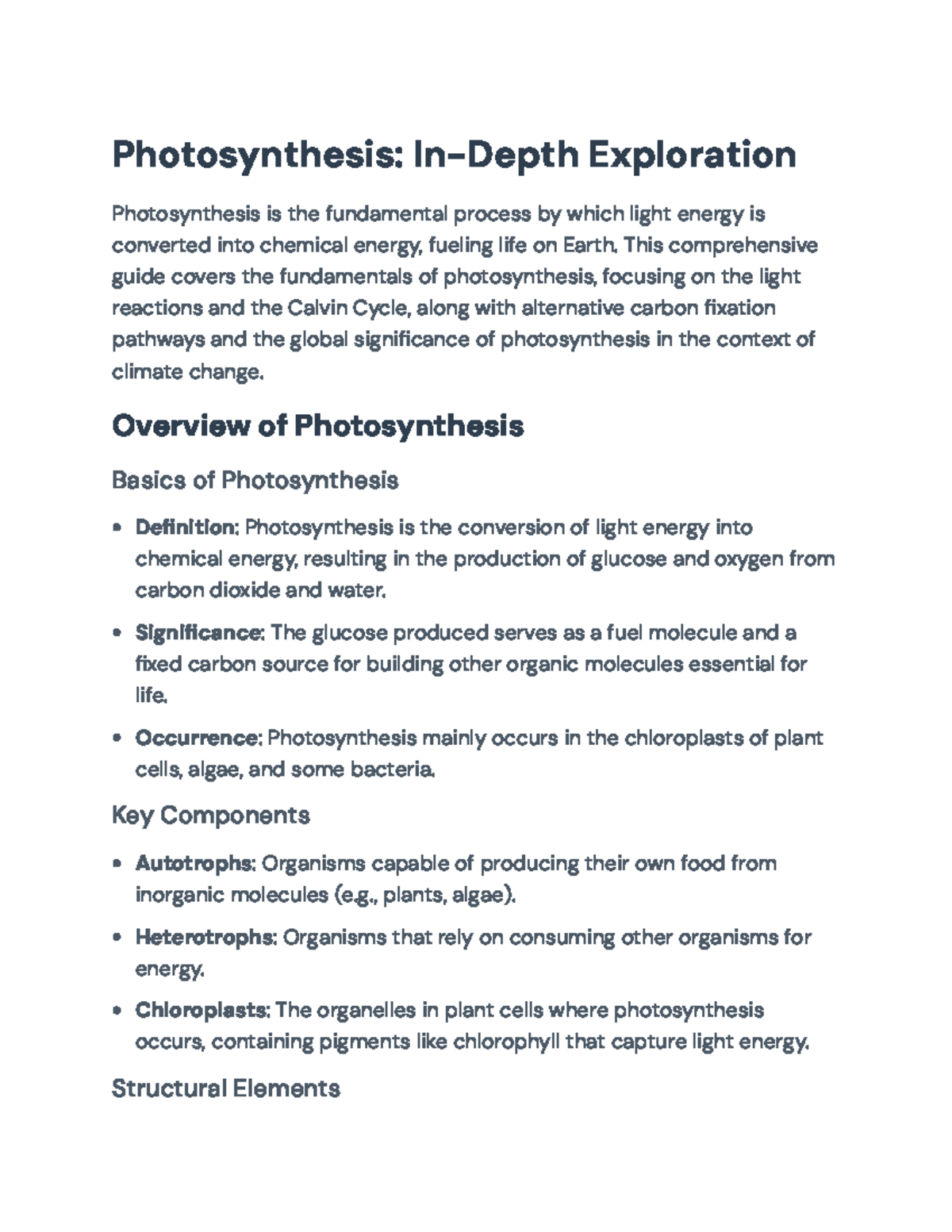 Photosynthesis: Comprehensive Guide on Mechanisms and Climate Impact ...