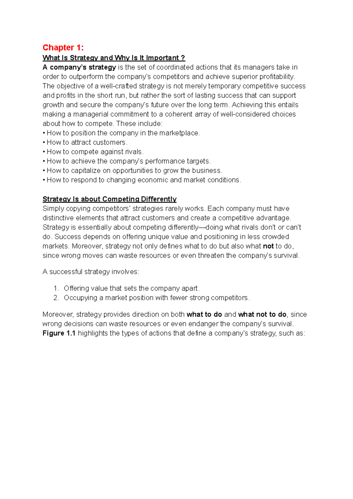 SFI Midterm: Understanding Strategy and Competitive Advantage - Studocu
