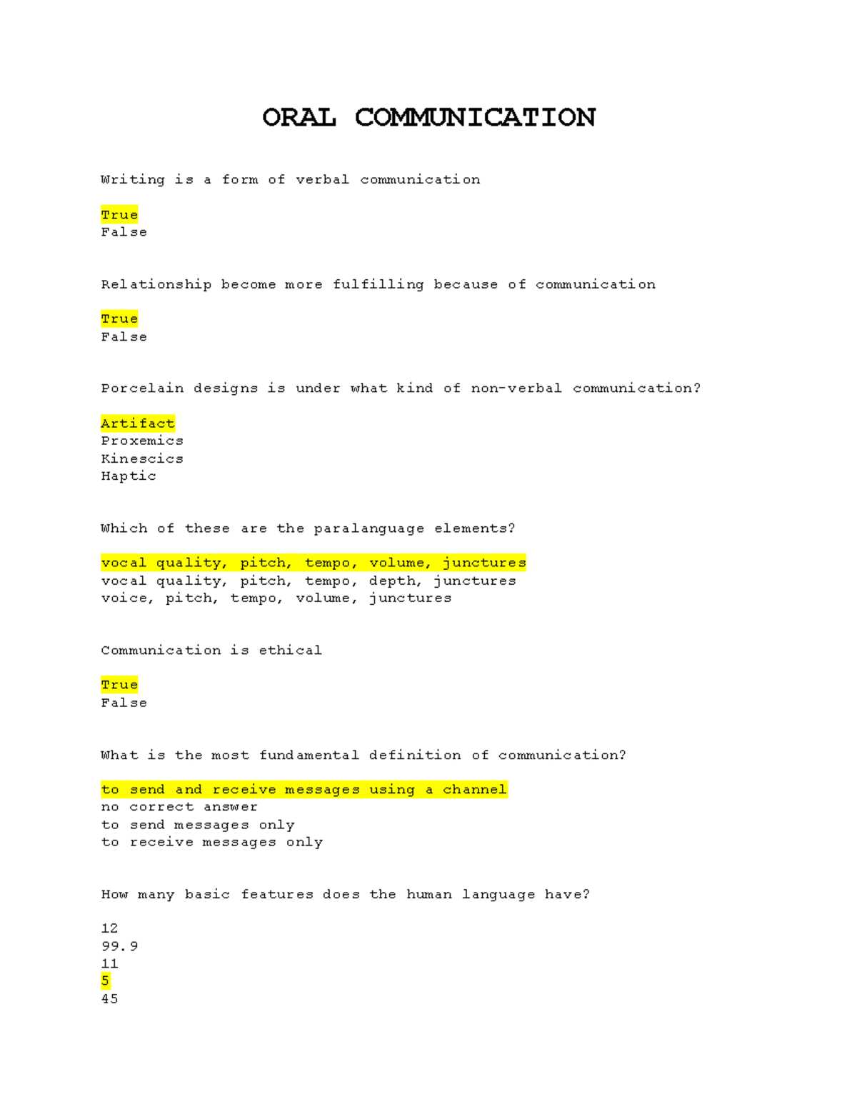 OED 1st2nd Quarter Oral Communication - ORAL COMMUNICATION Writing is a ...