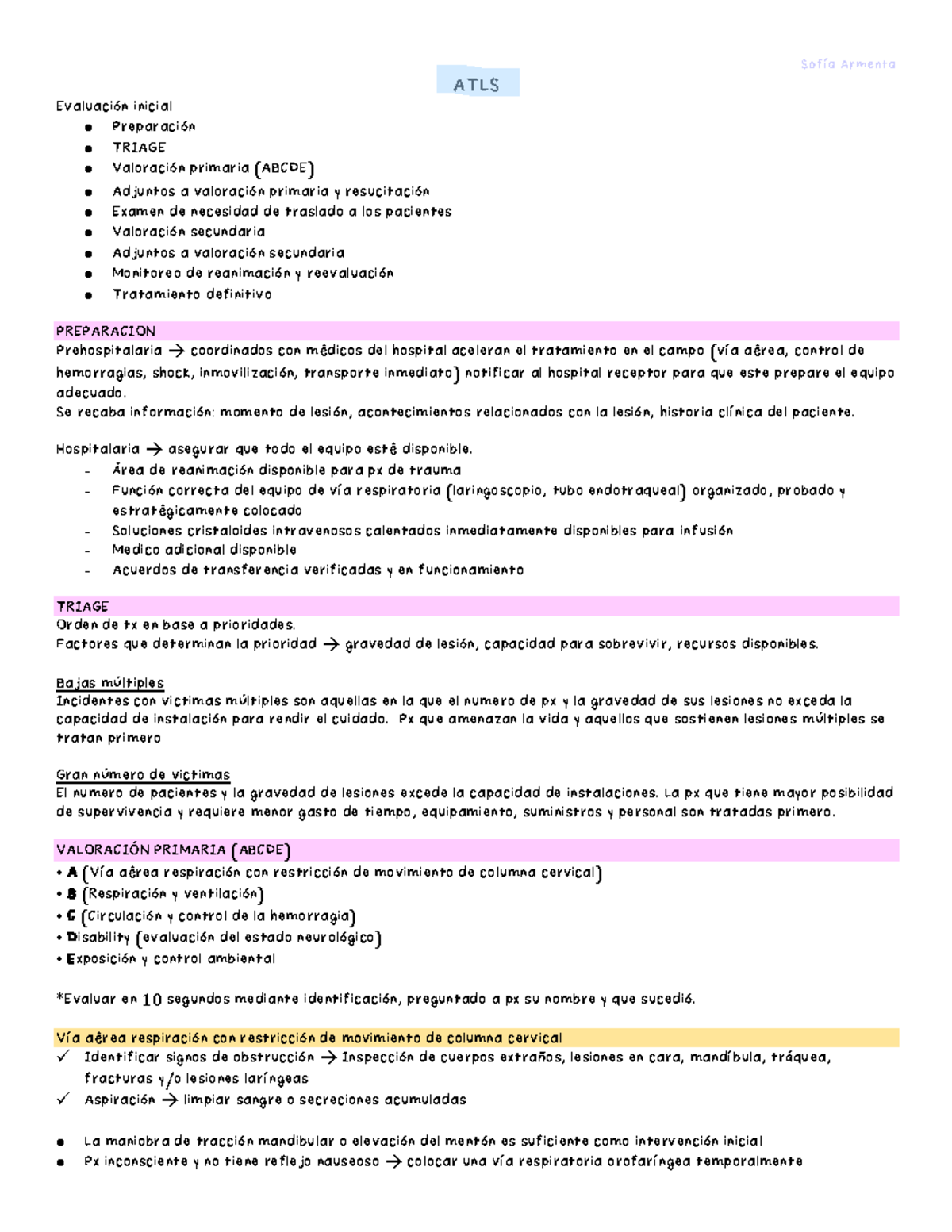 ATLS - Evaluación y Manejo Inicial en Trauma y Reanimación - Studocu
