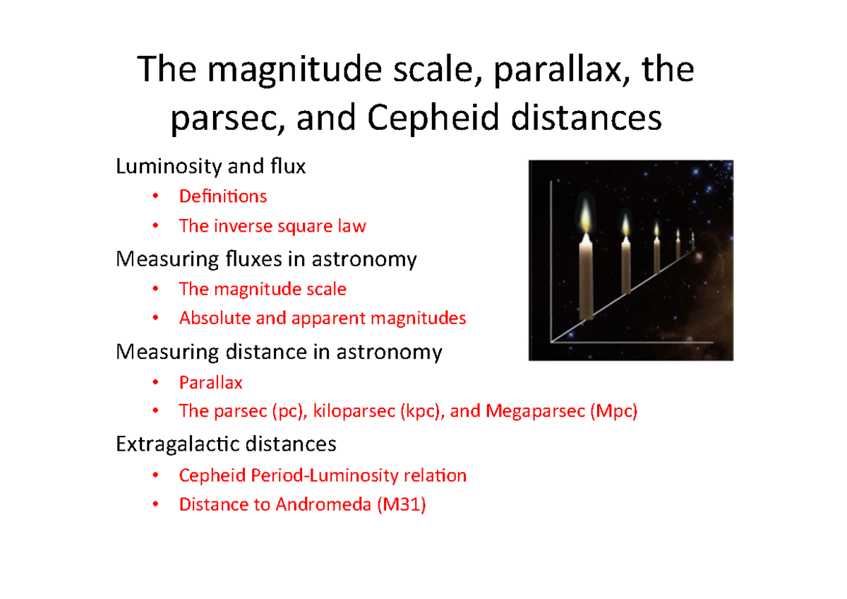 A04-intro-english - for practice and extra info - The magnitude scale, parallax, the parsec, and ...