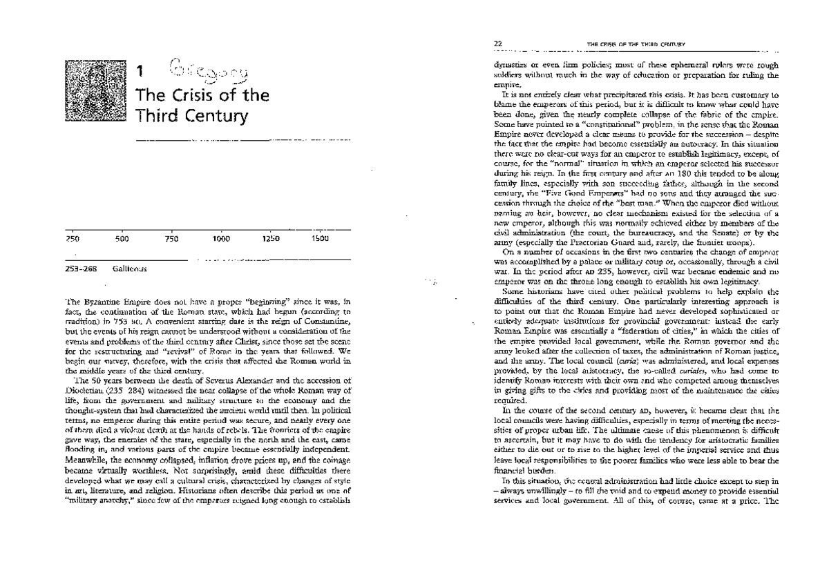 Crisis of the Third Century: Insights from HIST 335 Lecture Notes - Studocu