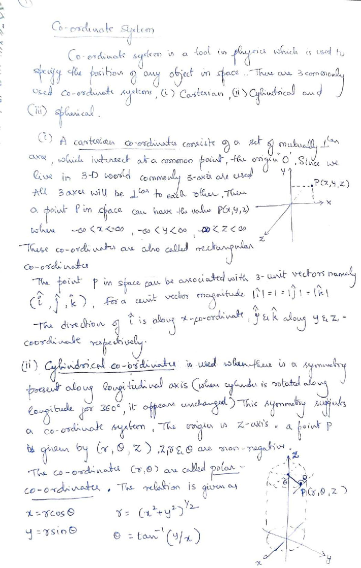 Classical Mechanics (1) - Coordinate Systems and Forces in Motion - Studocu