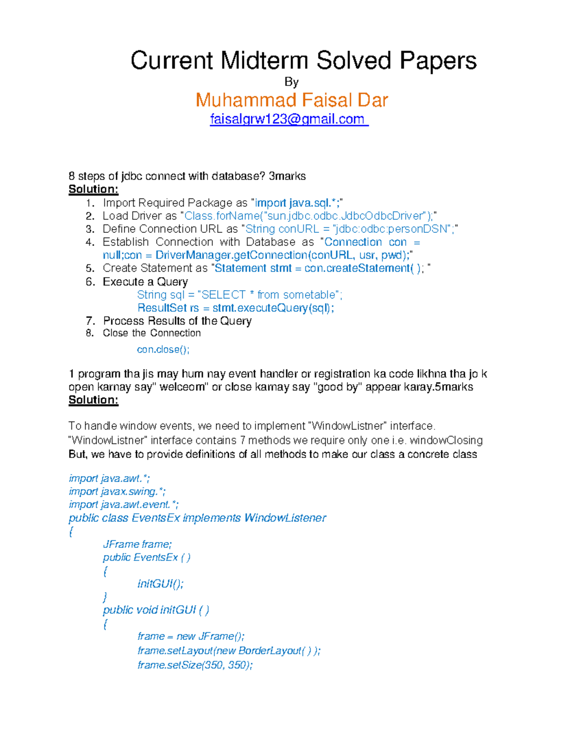 CS506 Current Midterm Solved Papers and Solutions - Studocu