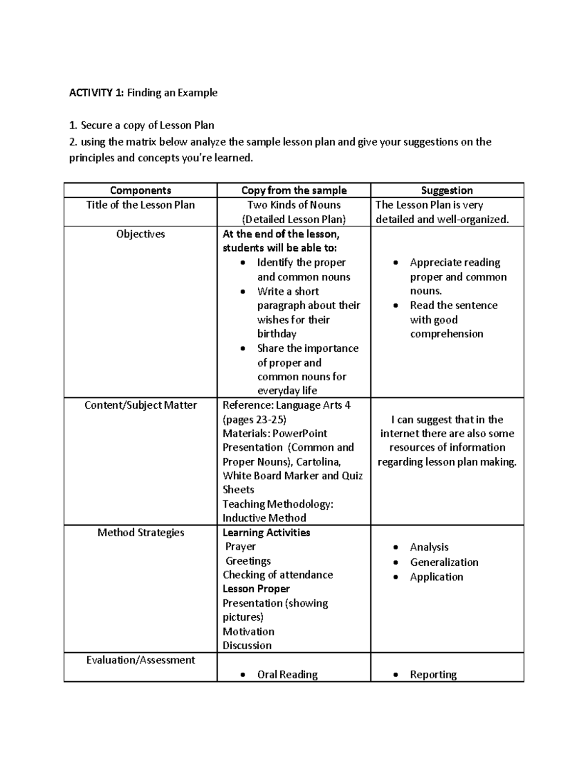 Lesson Plan - ACTIVITY 1: Finding an Example Secure a copy of Lesson ...