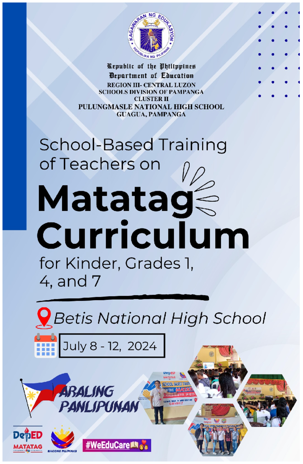 Matatag Curriculum Training Completion Report - SY 2024-2025 (APan ...