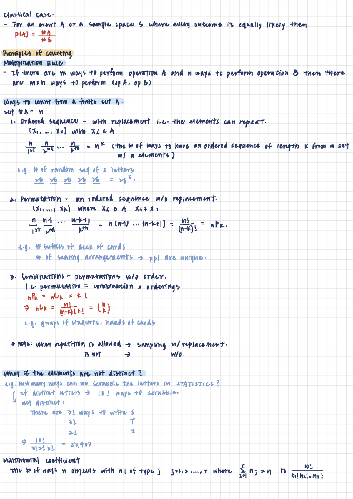 MATH 361 - Classical Case Study on Probability and Counting Principles - Studocu