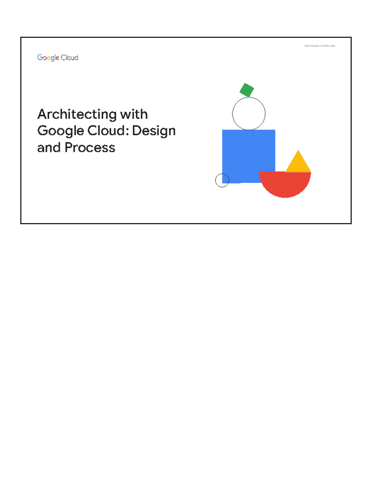 Architecting with Google Cloud: Design and Process (ESLA) - Studocu