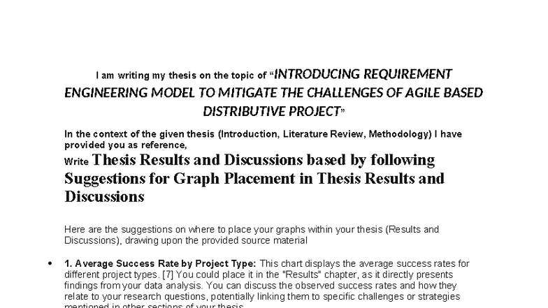 Thesis Graph Placement Suggestions for Results & Discussions - Studocu