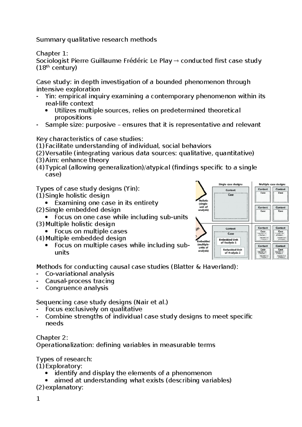 Qualitative Research Methods Summary for SOC 101: Key Concepts and ...