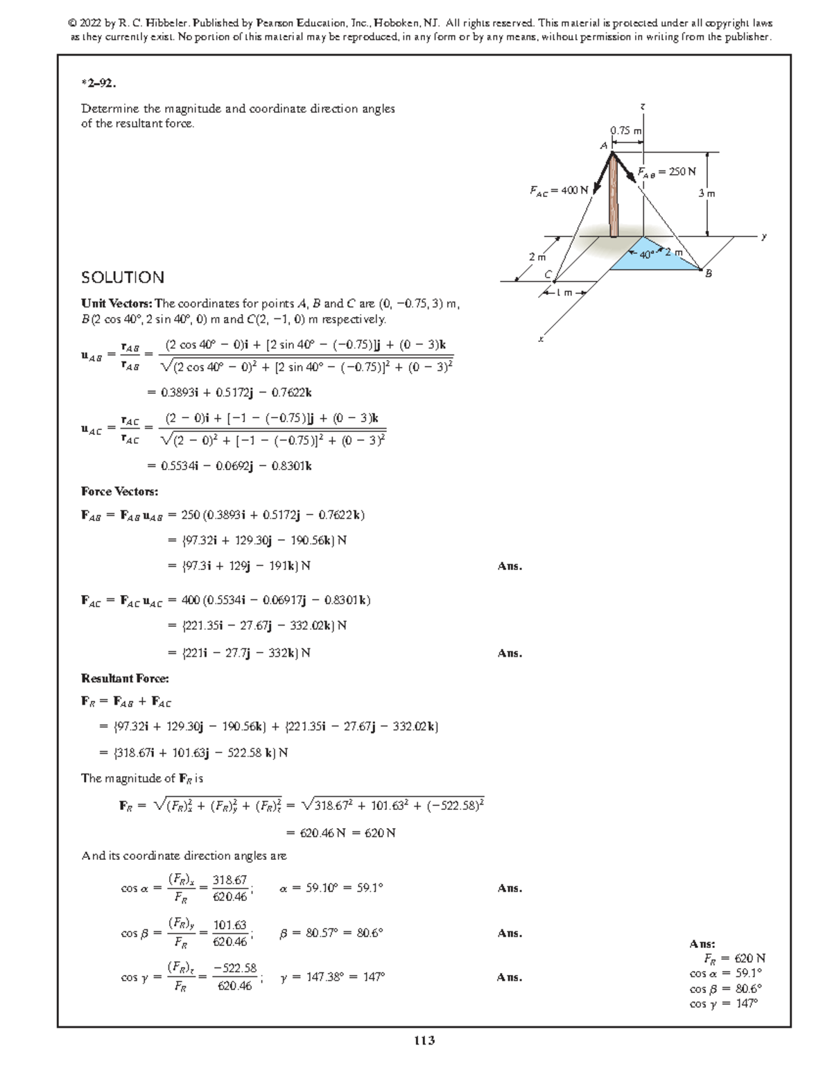 SWK 15th ed Solution Manual - Resultant Force Analysis - Studocu