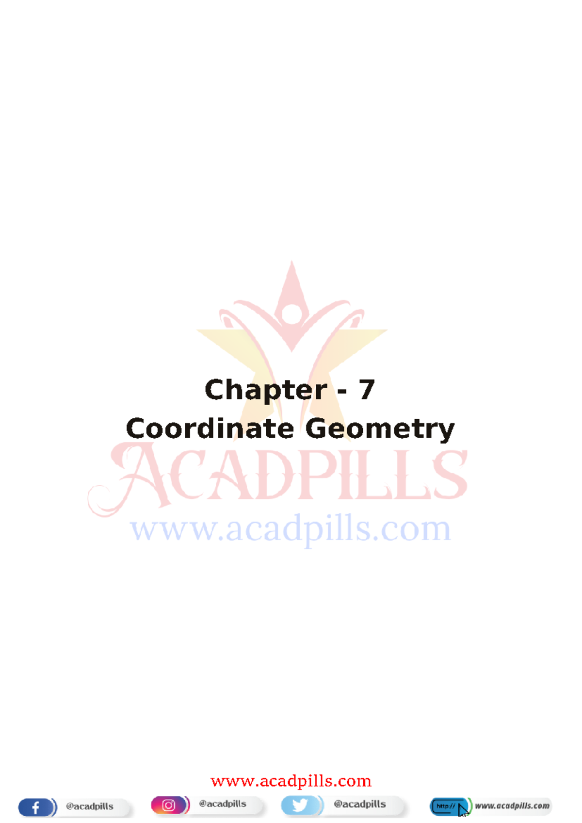 Chapter 7 Coordinate Geometry - Chapter 7 Coordinate Geometry ACADPILLS ...