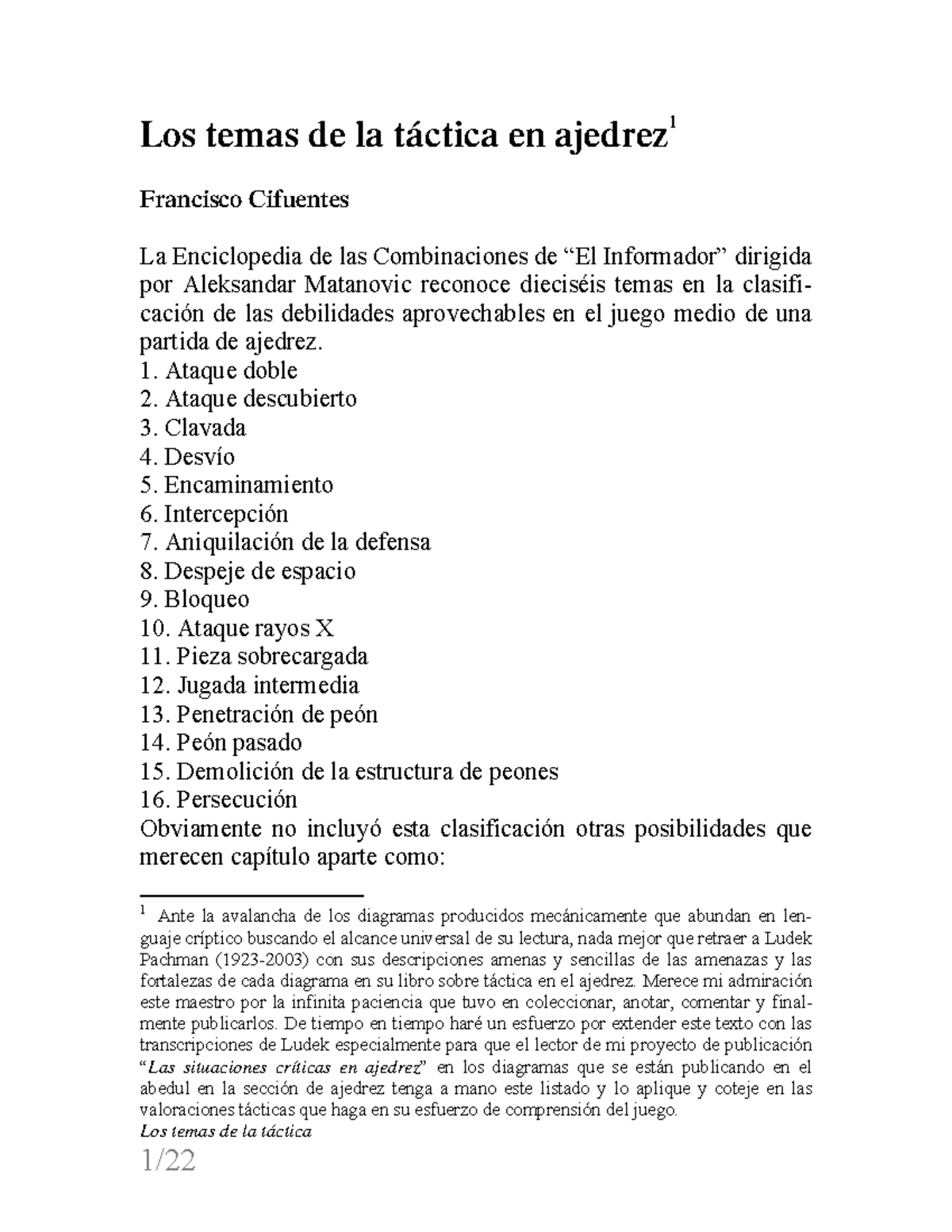 Temas de la Táctica en Ajedrez - Análisis y Estrategias (AJED 101 ...