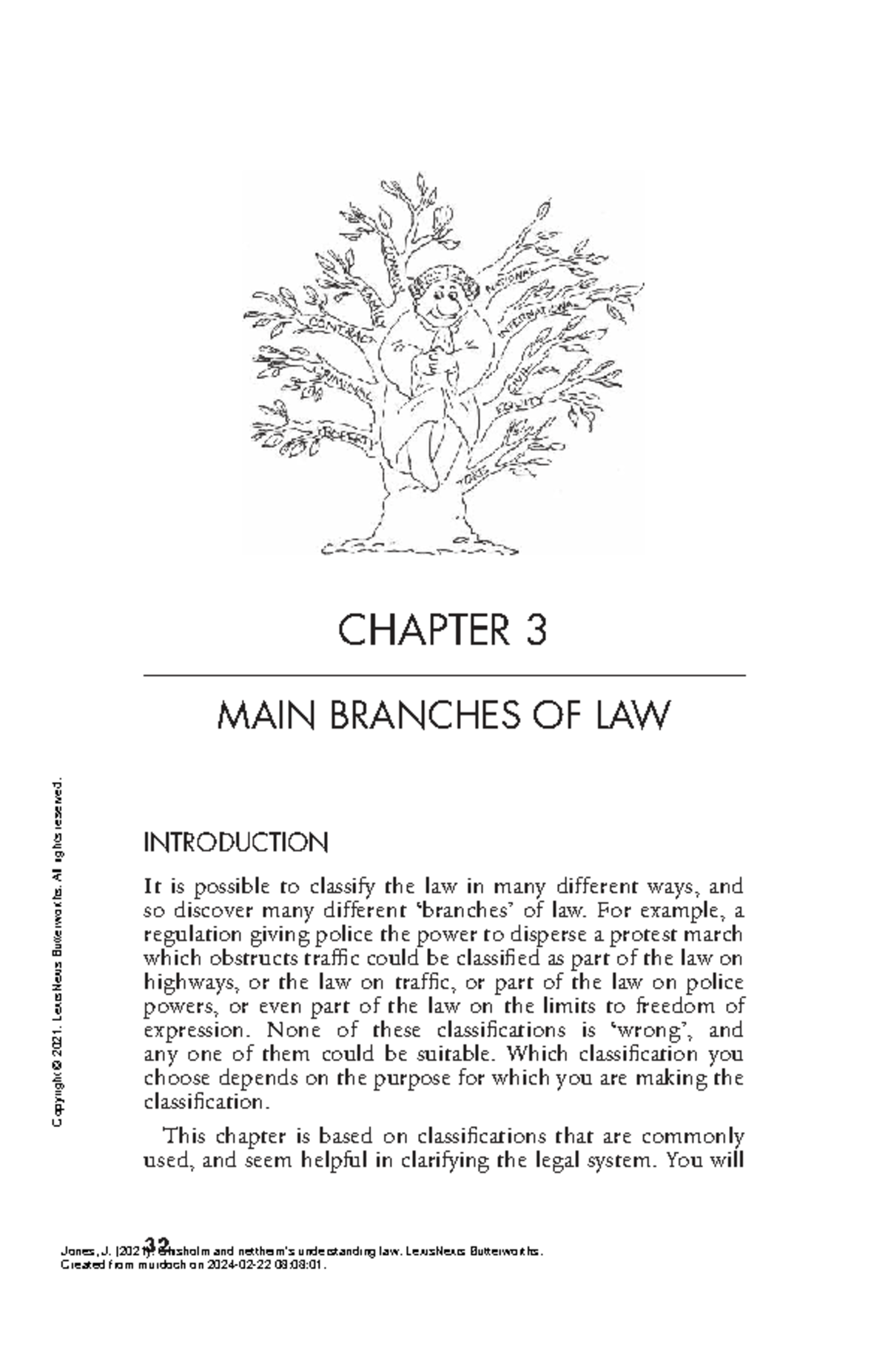 Understanding Law: Main Branches of Law - Chisholm & Nettheim (Chapter ...