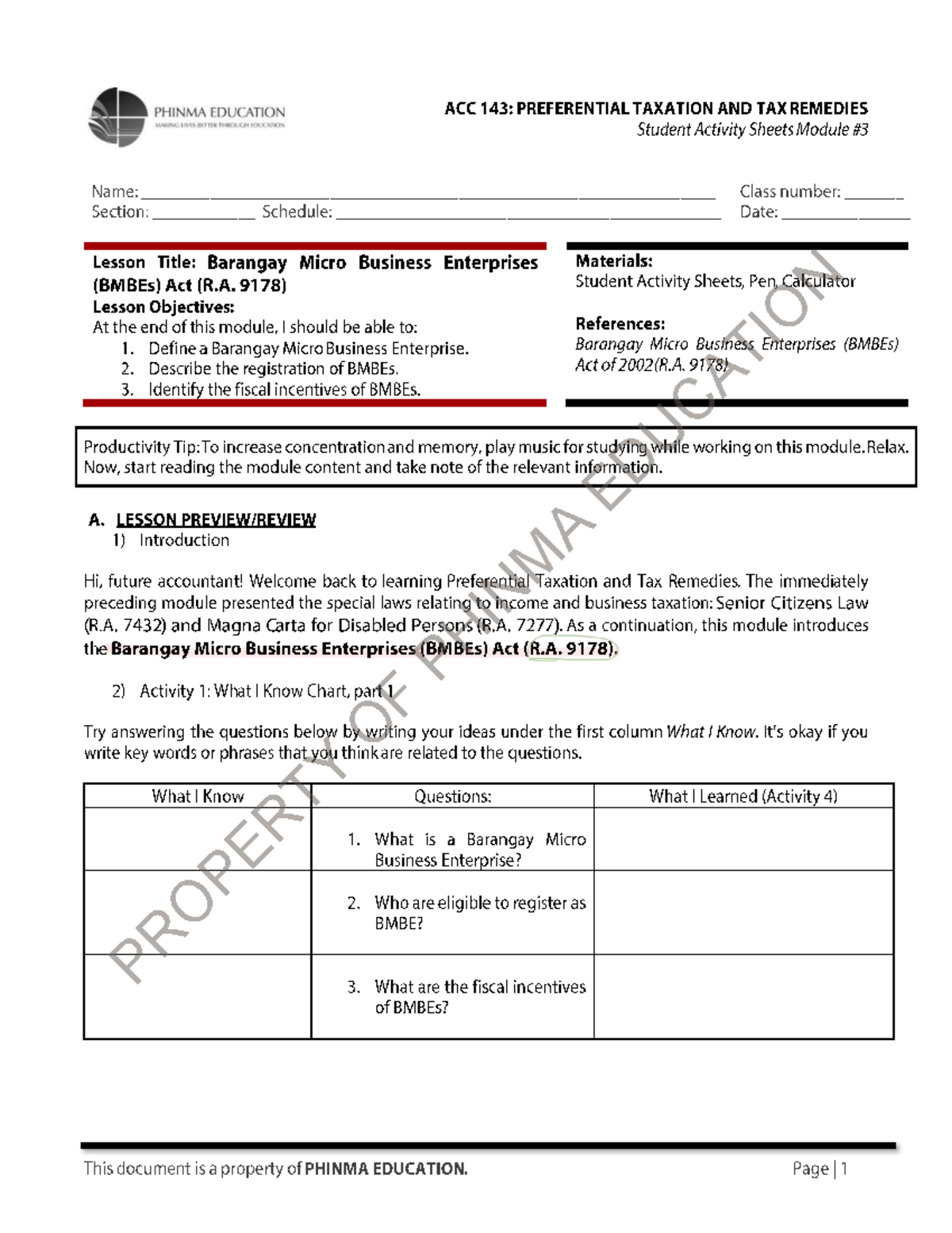 SAS#3-ACC143 - Property Foam in Education Notes - Studocu