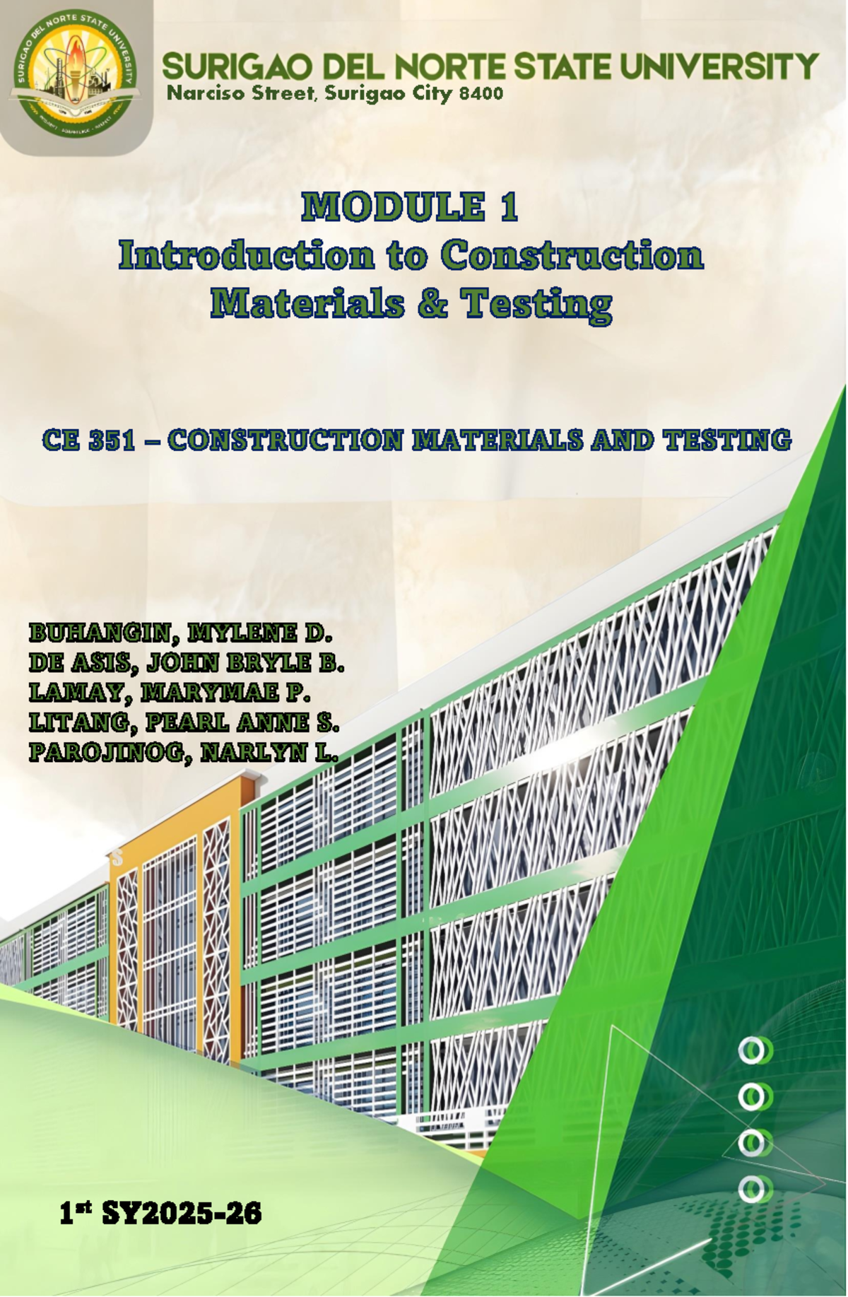 Module 1: Introduction to Construction Materials Testing (CMT 101 ...