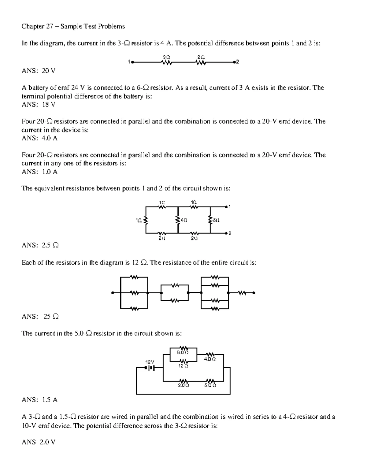 PHYS 229 - Chapter 30: Sample Test Problems & Solutions - Studocu