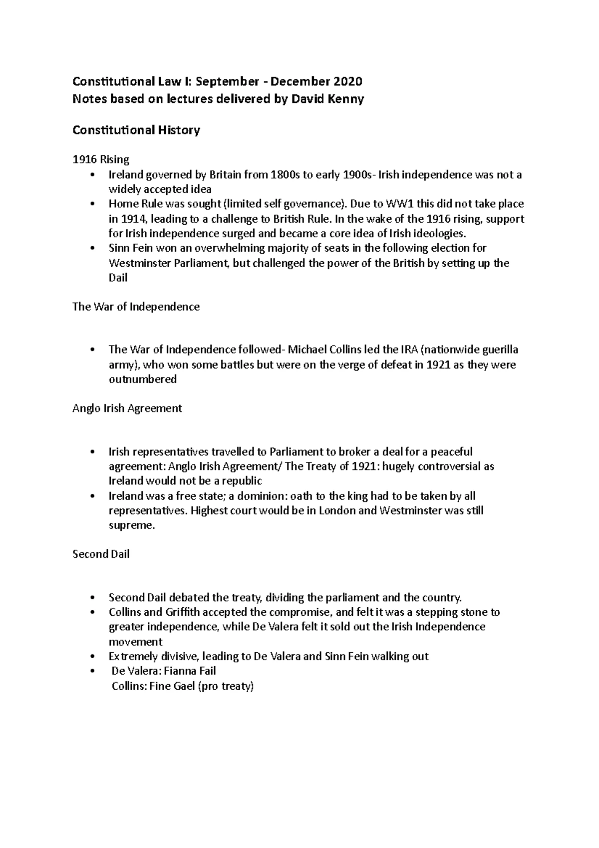 Con topic 7 summary - Constitutional Law: Cases Comments and Questions ...