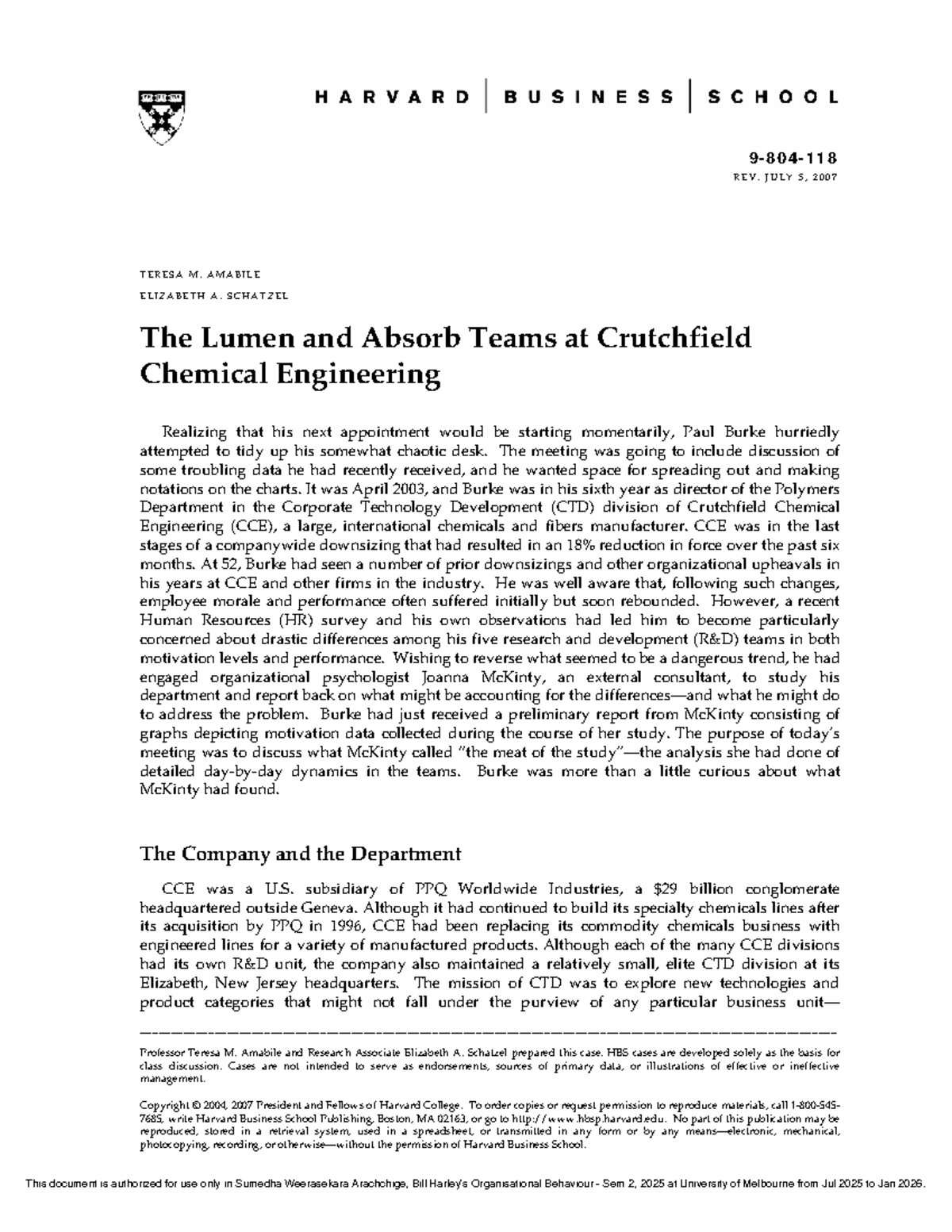 Lumen and Absorb Teams Case Study: Insights from Crutchfield Chemical ...