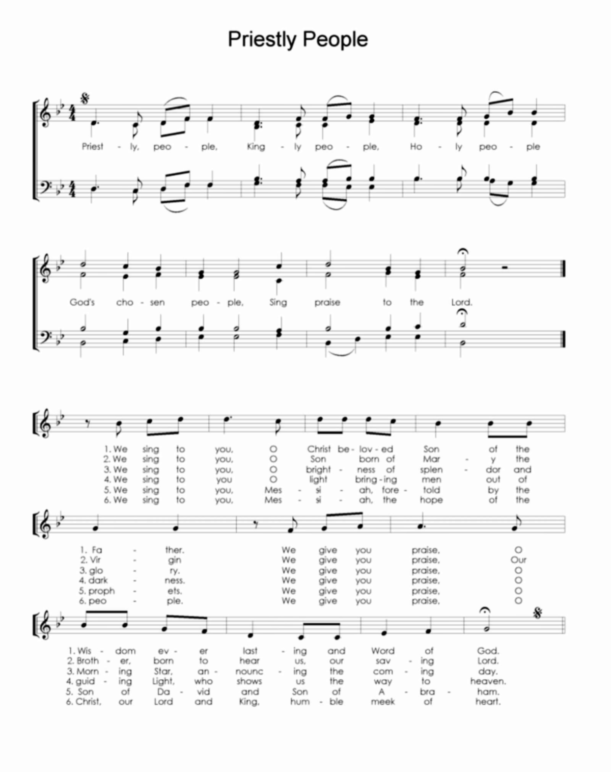 Priestly People - Chrism Mass Reflection Notes - Studocu