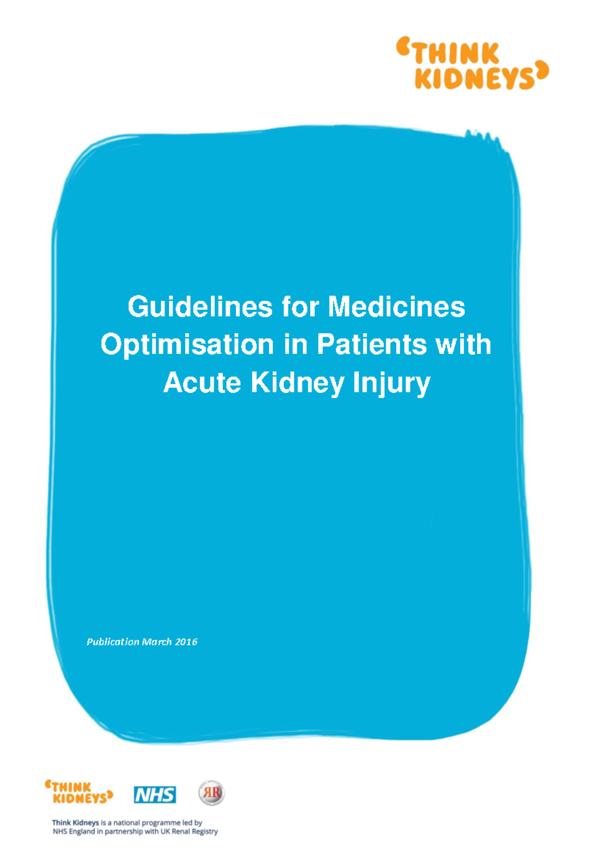 Guidelines for Medicines Optimisation in Patients with AKI - Studocu