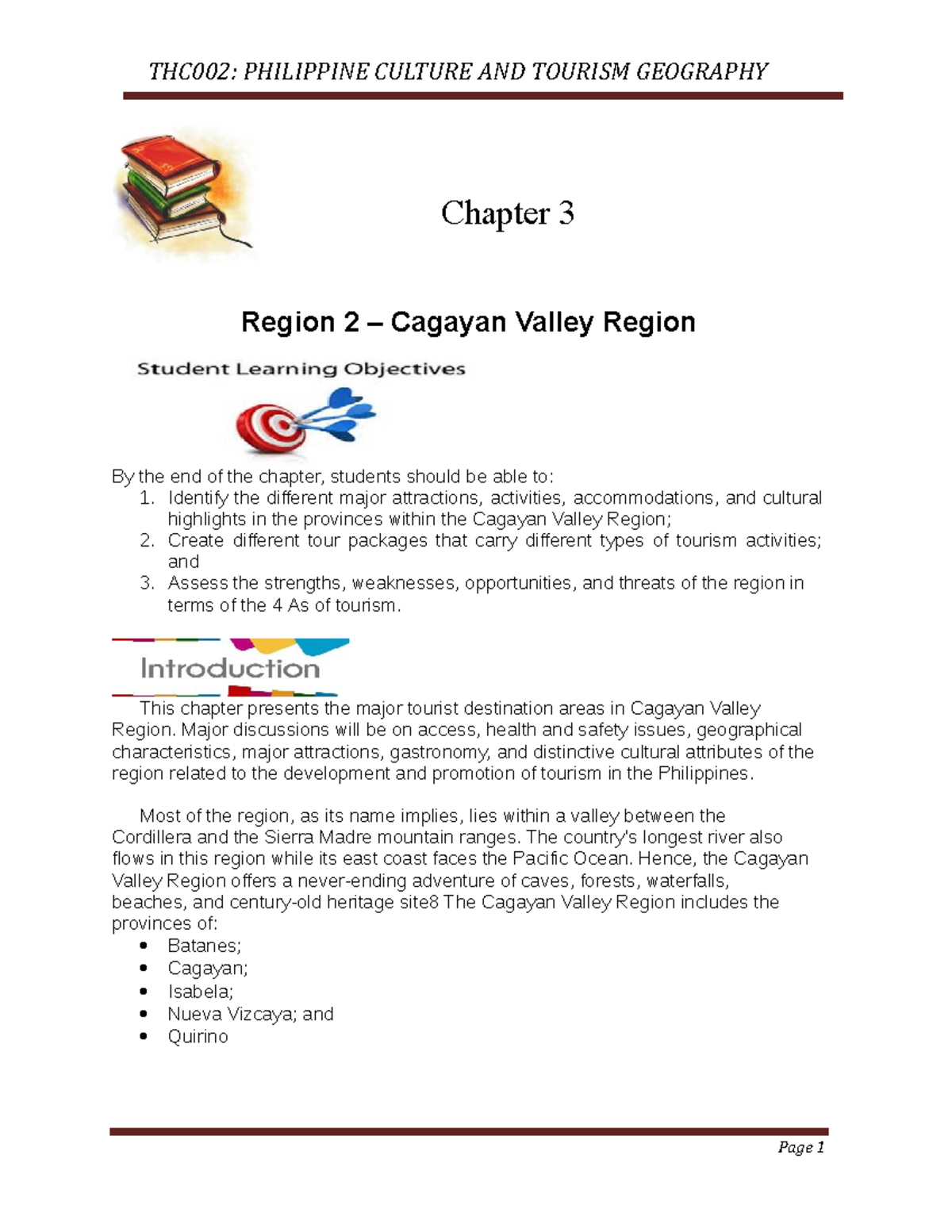 Chapter 3: Insights on Cagayan Valley's Tourism Geography & Culture ...