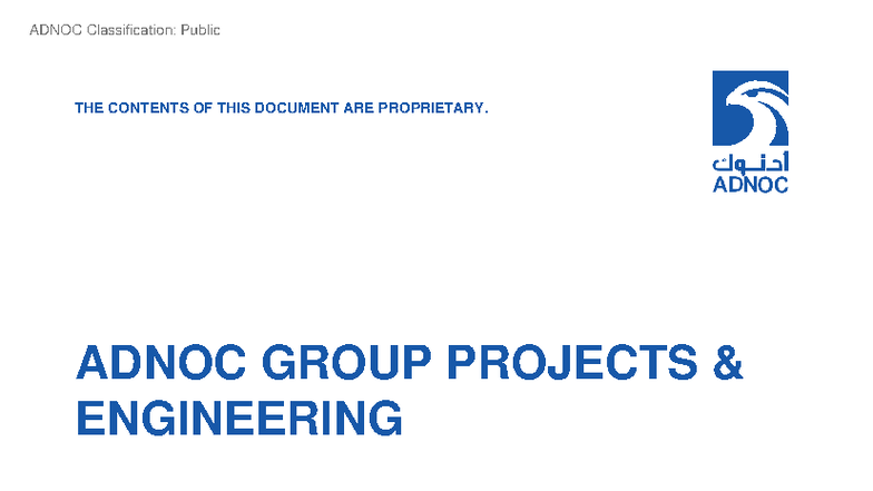 ADNOC Piping Material Specification Index: Engineering Guidelines - Studocu