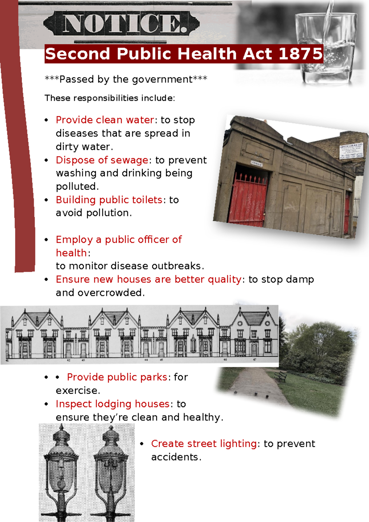Second Public Health Act 1875 - Dispose of sewage: to prevent washing ...
