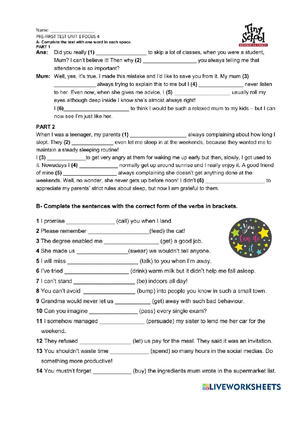 FOCUS 4 Test UNIT 1 - Język angielski - Studocu