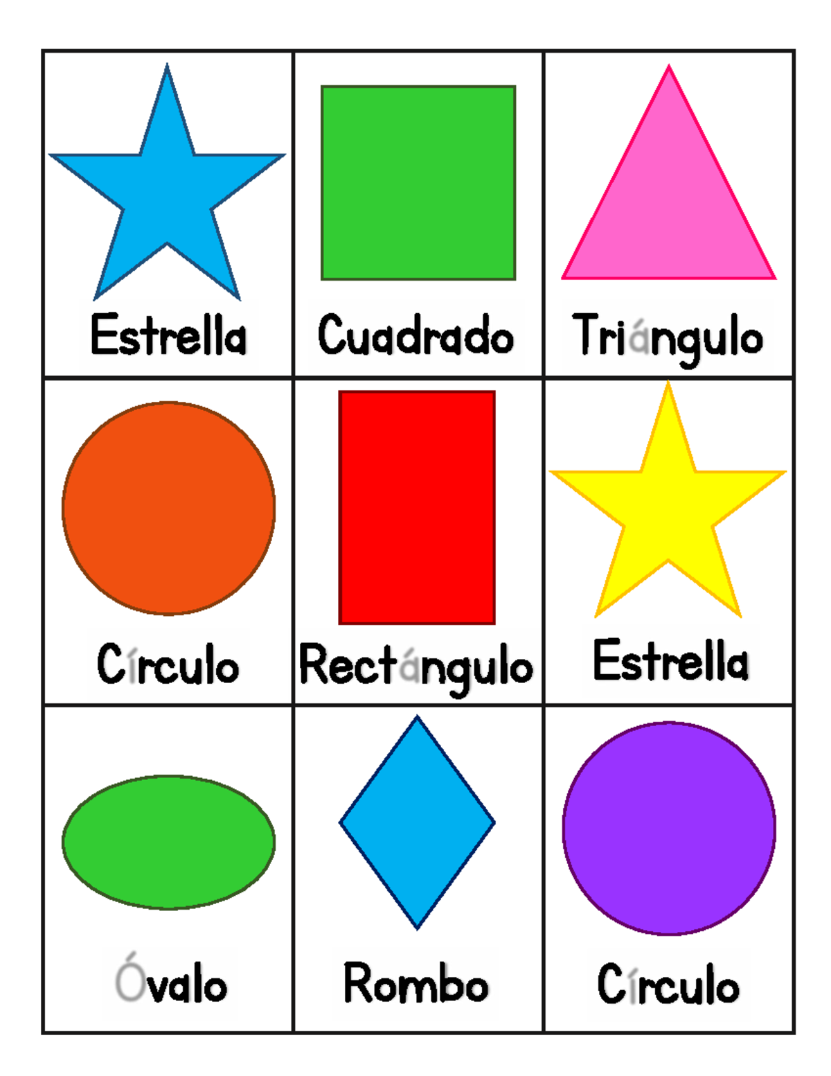 Lotería Figuras Geometricas - Matemáticas aplicadas a la educación ...