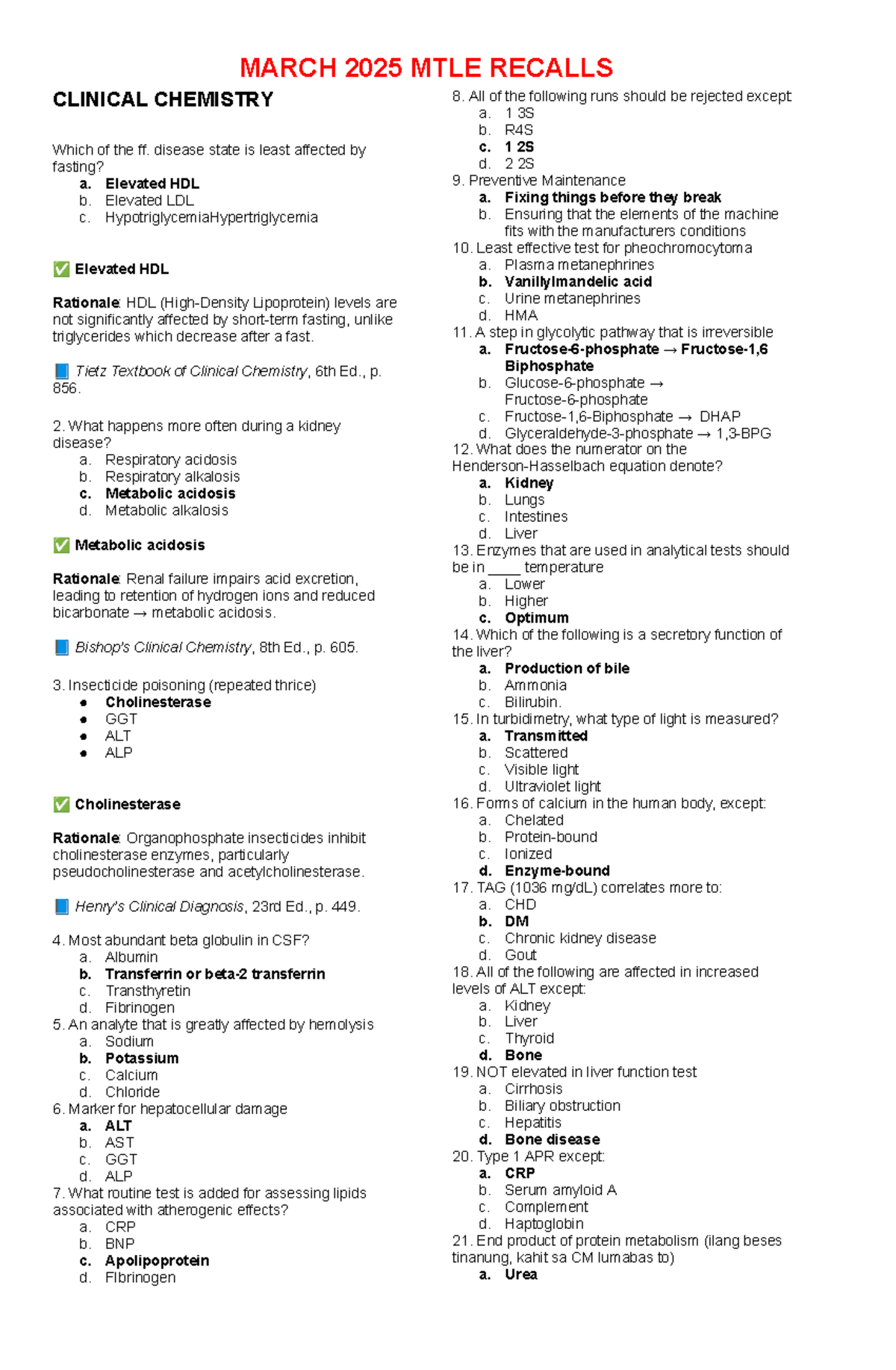 March 2025 MTLE Recalls: Clinical Chemistry & Microbiology Insights ...